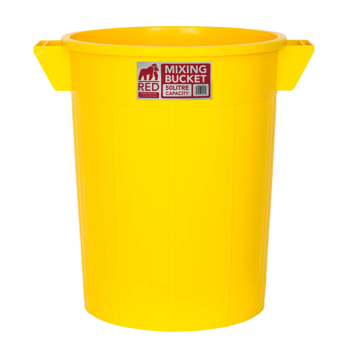 50L Mixing Bucket Heavy-Duty Plastic Bucket For Construction – Red ...